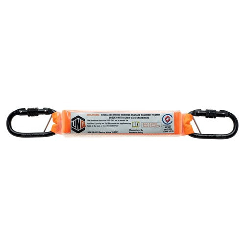 Shock Pack 450MM ASSEMBLY WITH KARABINERS SCREW GATE – MSS Safety